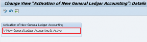 How to Activate new General Ledger Accounting in SAP