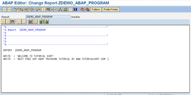 How To Create An Abap Program In Sap Tutorialkartcom