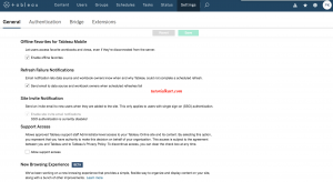 Tableau Server Configuration
