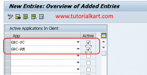 SAP GRC - How to Activate Applications in Client