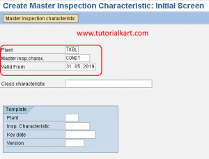 How to Create Master Inspection Characteristic in SAP