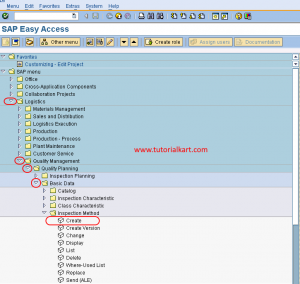SAP QM - How to Create Inspection Method in SAP