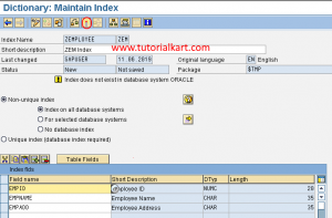 SAP ABAP Indexes | How to Create Indexes in SAP