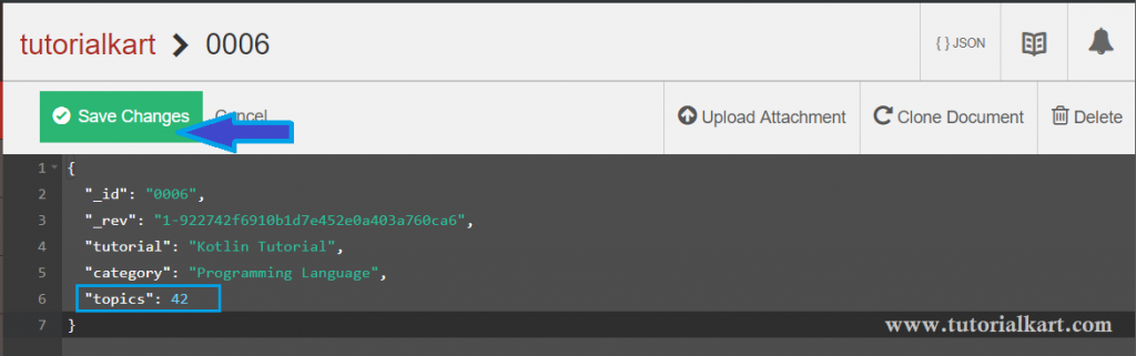 CouchDB - Update Document - REST API / Web Interface