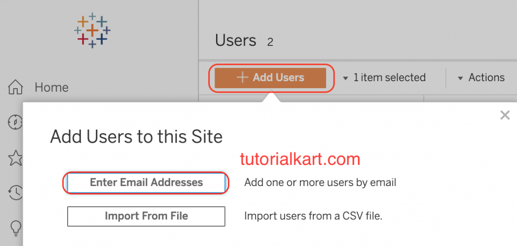 Creating Users in Tableau