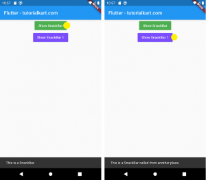 Flutter SnackBar Tutorial
