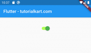 Flutter Switch Tutorial