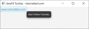 JavaFX Tooltip