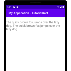 How to Left Align text in TextView in Kotlin Android?