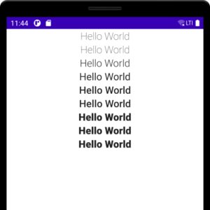 Set Font Weight for Text - Android Jetpack Compose