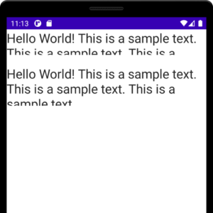 Set Height for Text Composable - Android Jetpack Compose