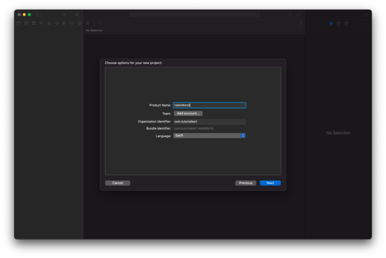 Swift Hello World Program