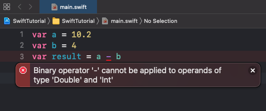 Swift Subtraction Examples