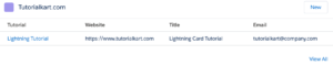 Salesforce Lightning Card Tutorial