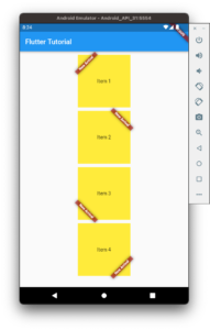 How to set location for message in Banner Widget in Flutter?
