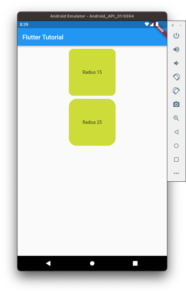 Flutter Box Decoration Border Radius Two Birds Home
