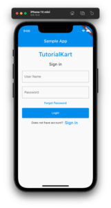 Flutter Login/Sign-up Screen - Example