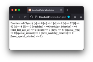 How to find difference between two Dates in PHP?