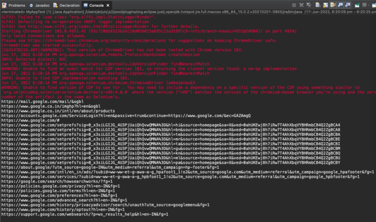 Get All Links In Web Page Selenium Java Tutorialkart