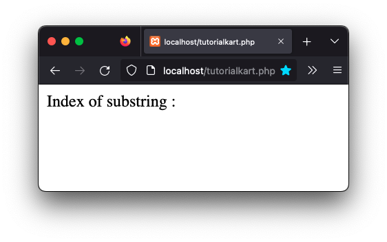 How To Find Index Of A Substring In A String In PHP TutorialKart