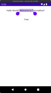 How to make Text selectable in Android Compose? - TutorialKart