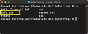 How to rename a file in Kotlin? - TutorialKart