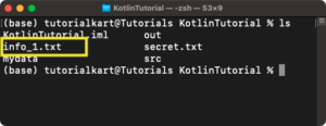 How to rename a file in Kotlin? - TutorialKart