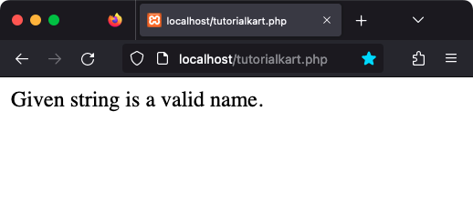 How To Check If Entire String Matches Given Regular Expression In PHP TutorialKart