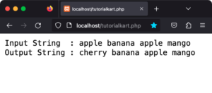 How to Replace First Occurrence in String in PHP? - TutorialKart