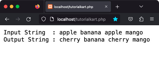 Replace All Occurrences Of A Search String In The String In PHP 