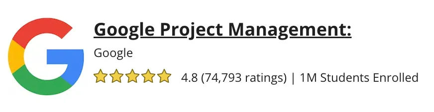 Google Project Management Certificate