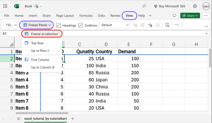 How to Freeze Rows and Columns in Excel? Steps and Examples