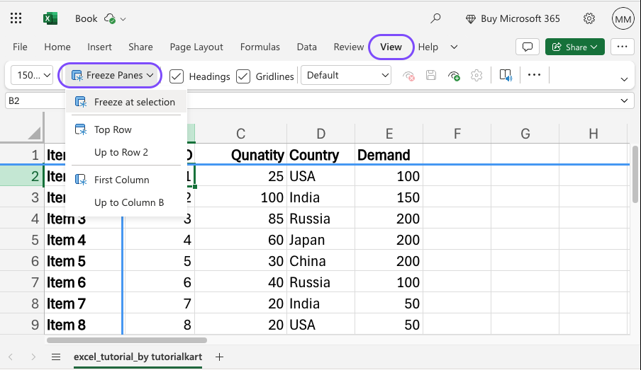 How to Freeze Rows and Columns in Excel? Steps and Examples