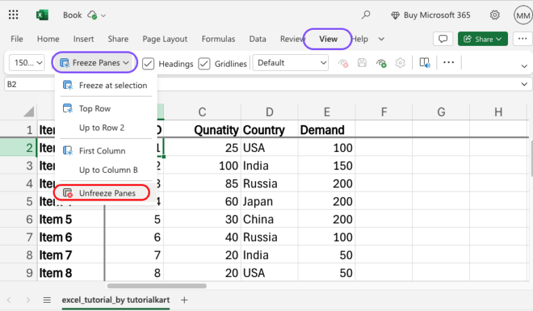 How to Freeze Rows and Columns in Excel? Steps and Examples