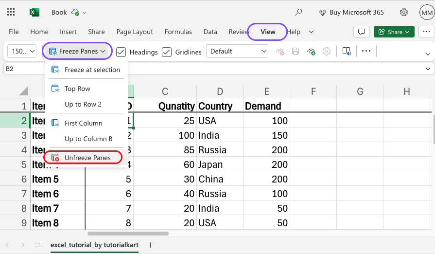 How to Freeze Rows and Columns in Excel? Steps and Examples