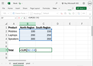 How to Sum a Column or Range in Excel? Steps and Examples