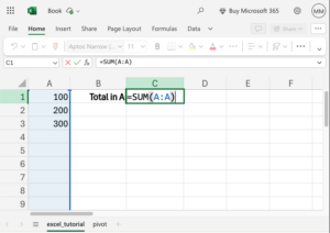 How to Sum a Column or Range in Excel? Steps and Examples