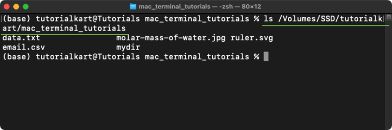 How to List Files and Directories in Mac Terminal