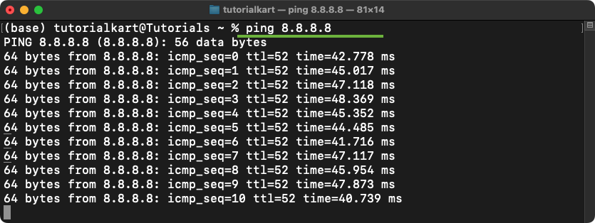 How to Test Internet Connection in Mac Terminal? Answer