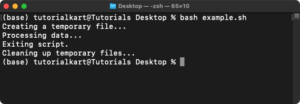 Bash Trap - Catching Errors - Examples