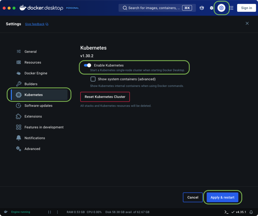 Set Up Kubernetes on Mac