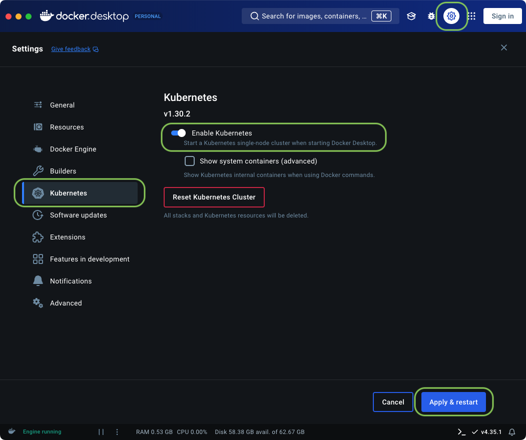Set Up Kubernetes on Mac