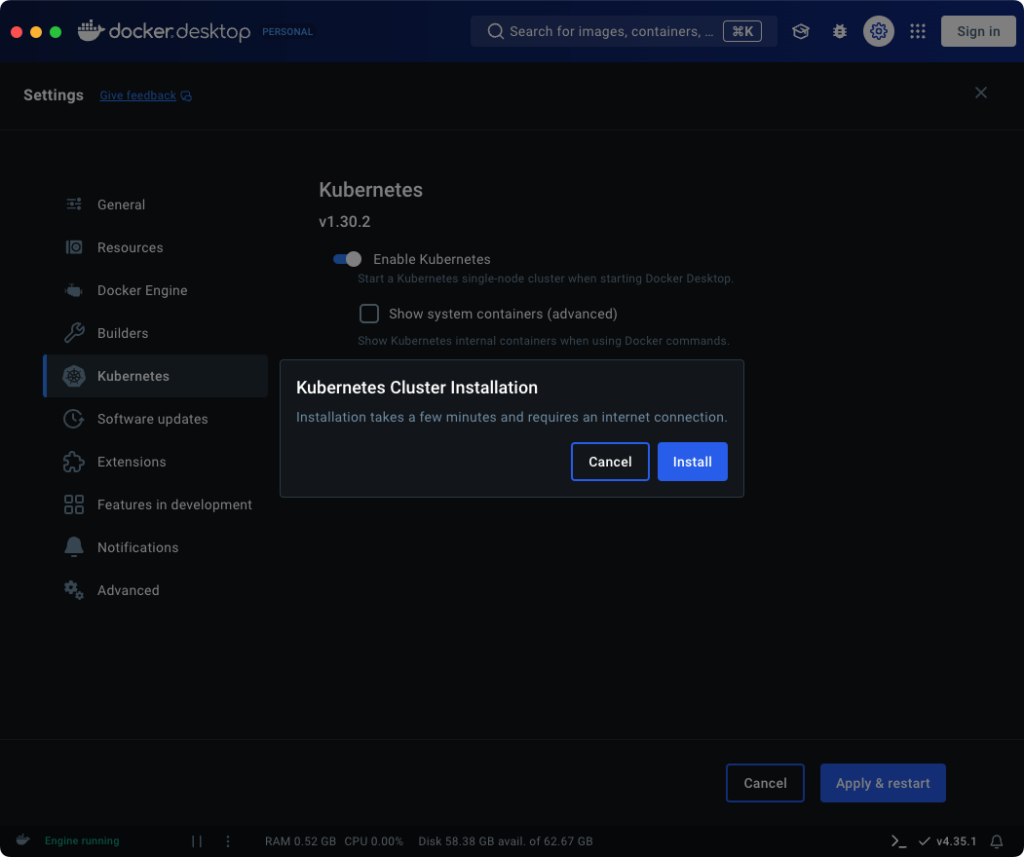 Set Up Kubernetes on Mac