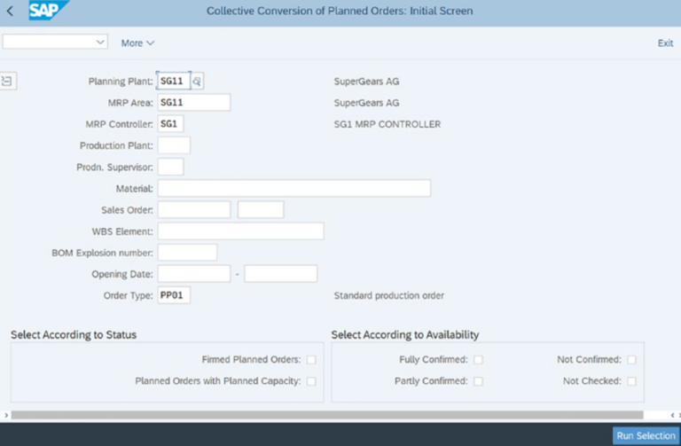How to Convert a Planned Order to a Production Order in SAP?