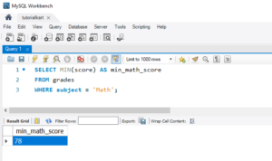 SQL MIN Function - Syntax, Examples [4]