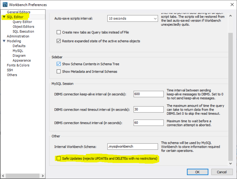 [Sovled] MySQL Error Code: 1175. You are using safe update mode