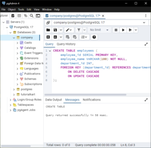 PostgreSQL - Foreign Key Constraints