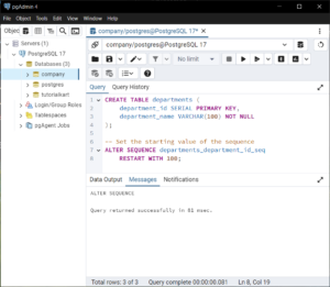 PostgreSQL - Create Table with Auto-increment ID - Examples