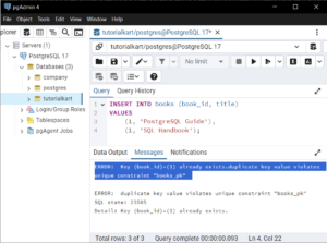 PostgreSQL - Create Table with Primary Key - Examples