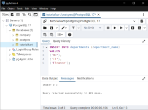 PostgreSQL - Create Table with Primary Key Autoincrement
